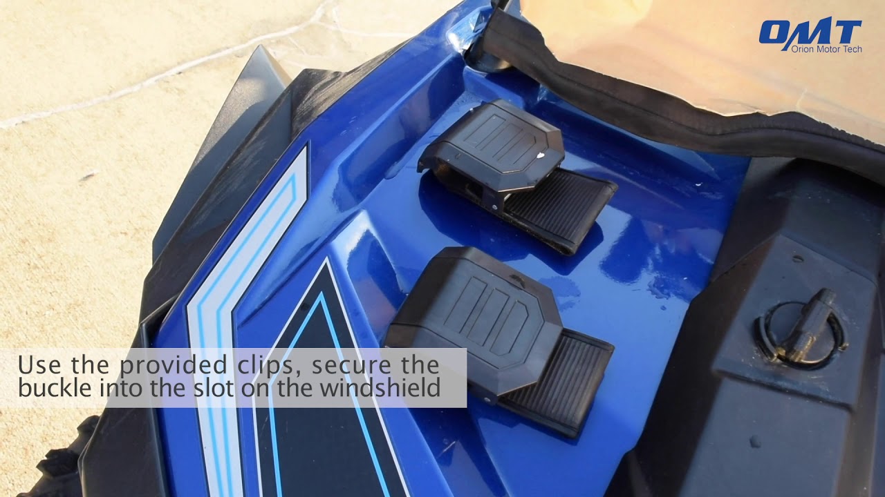 Installation of Orion Motor Tech UTV Full Windshield - YouTube