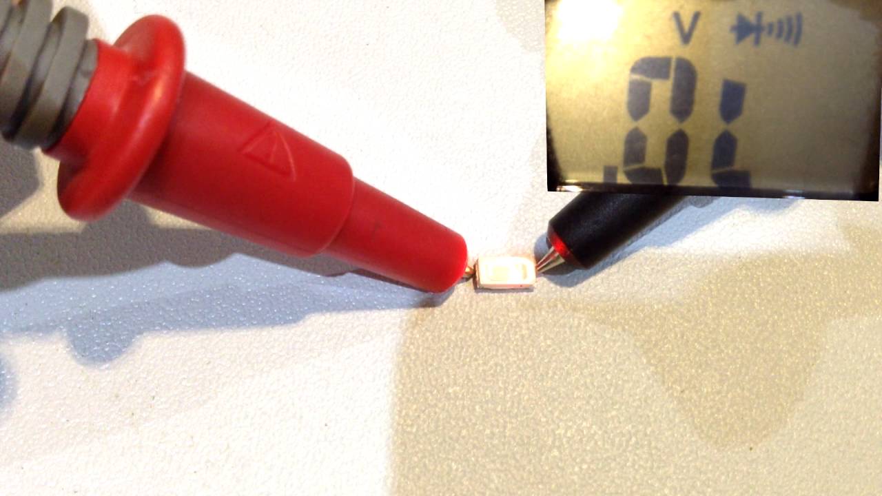 Como saber la polaridad de un led SMD LED 5630 - YouTube