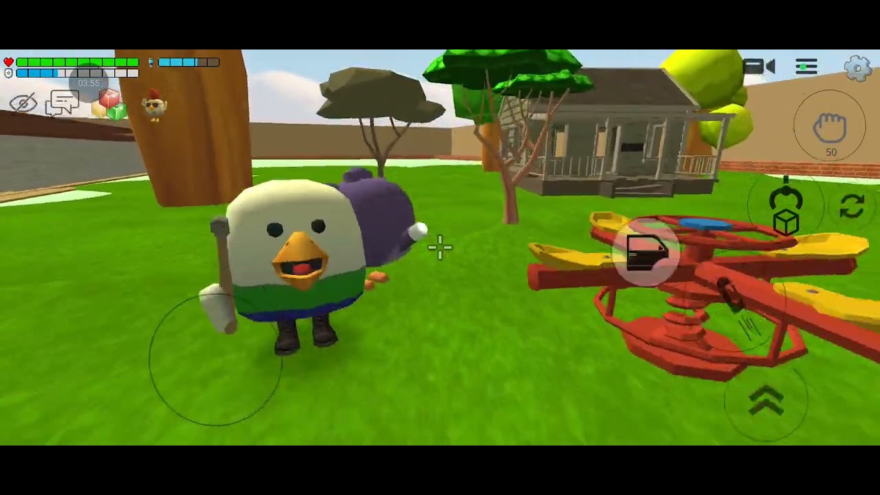 Badi básico uma escola maluca no chicken gun - YouTube