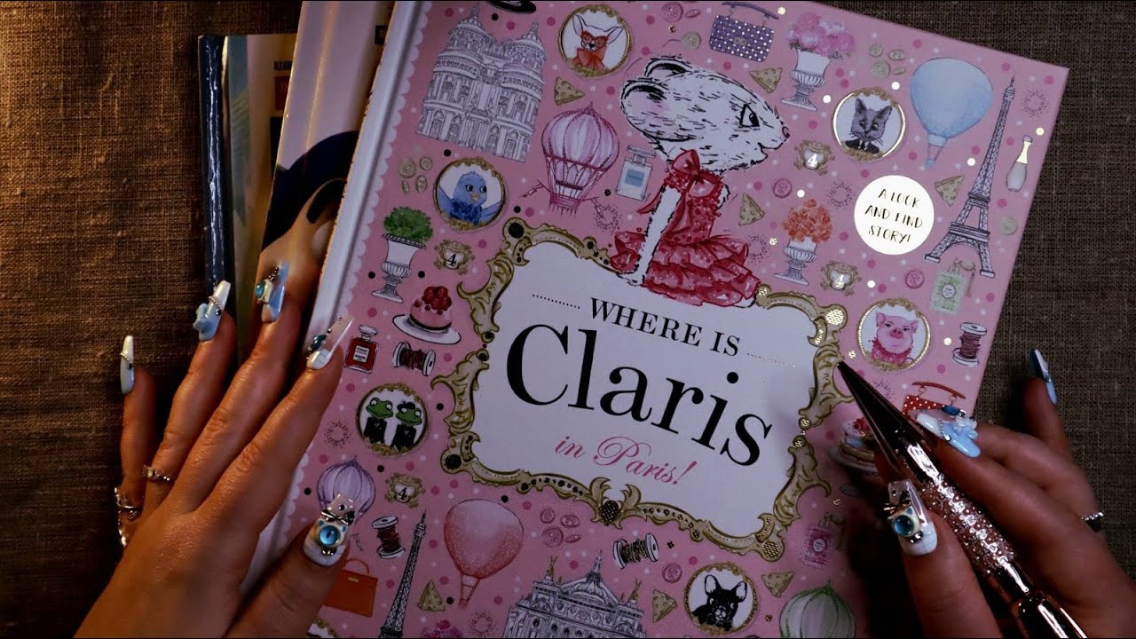 ASMR Books Tracing, Tapping, Flipping for Relaxation Whispering ...