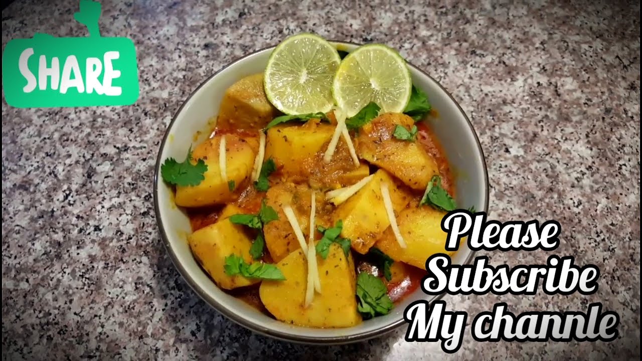 Arbi or aloo ki sabzi really easy recipe in urdu. - YouTube