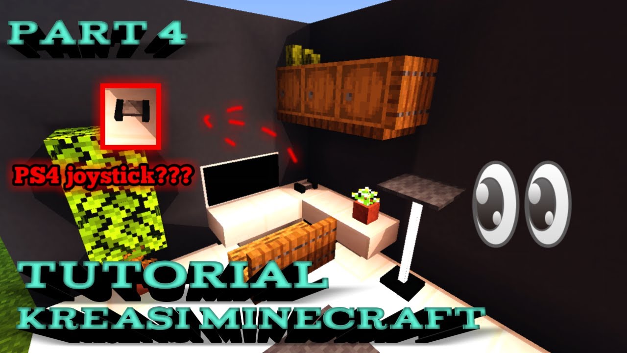 CARA MEMBUAT PS4 JOYSTICK//KREASI MINECRAFT//PART4 - YouTube