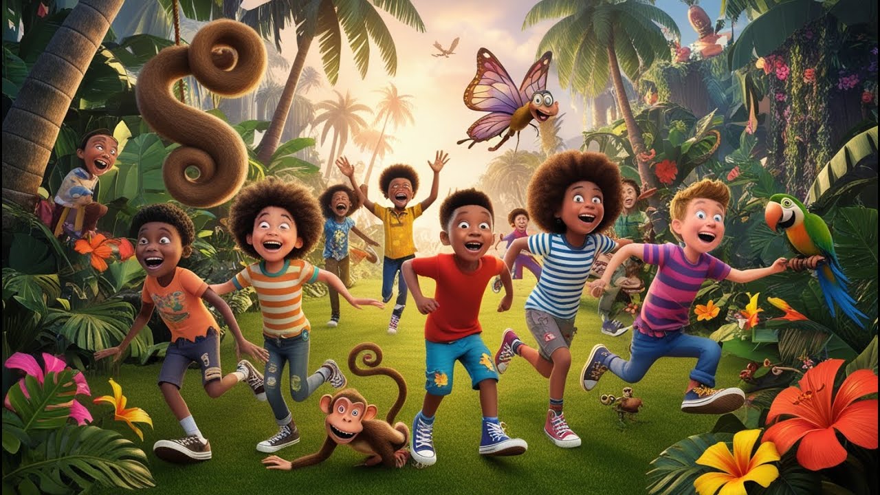 Walking in the Jungle 🐒 | Fun Jungle Adventure Song for Kids! Nursery ...