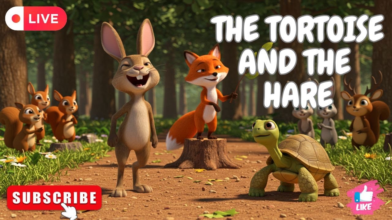 THE TORTOISE AND THE HARE || AESOP'S FABLES || RISEKIDZZ - YouTube