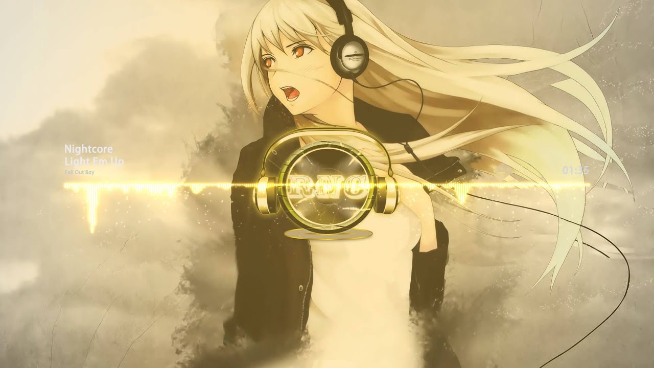 NightCore Fall Out Boy Light Em Up - YouTube