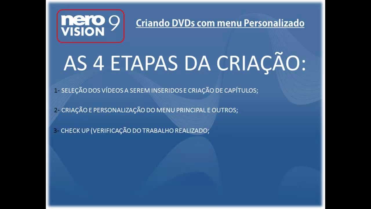 Nero Vision 9 - Tutorial completo - Parte 1 - YouTube