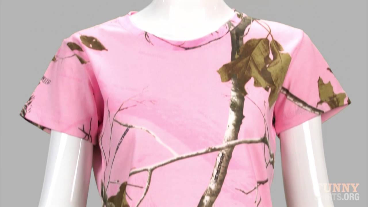 Misses Pink Camo Tee - FunnyShirts.org - YouTube