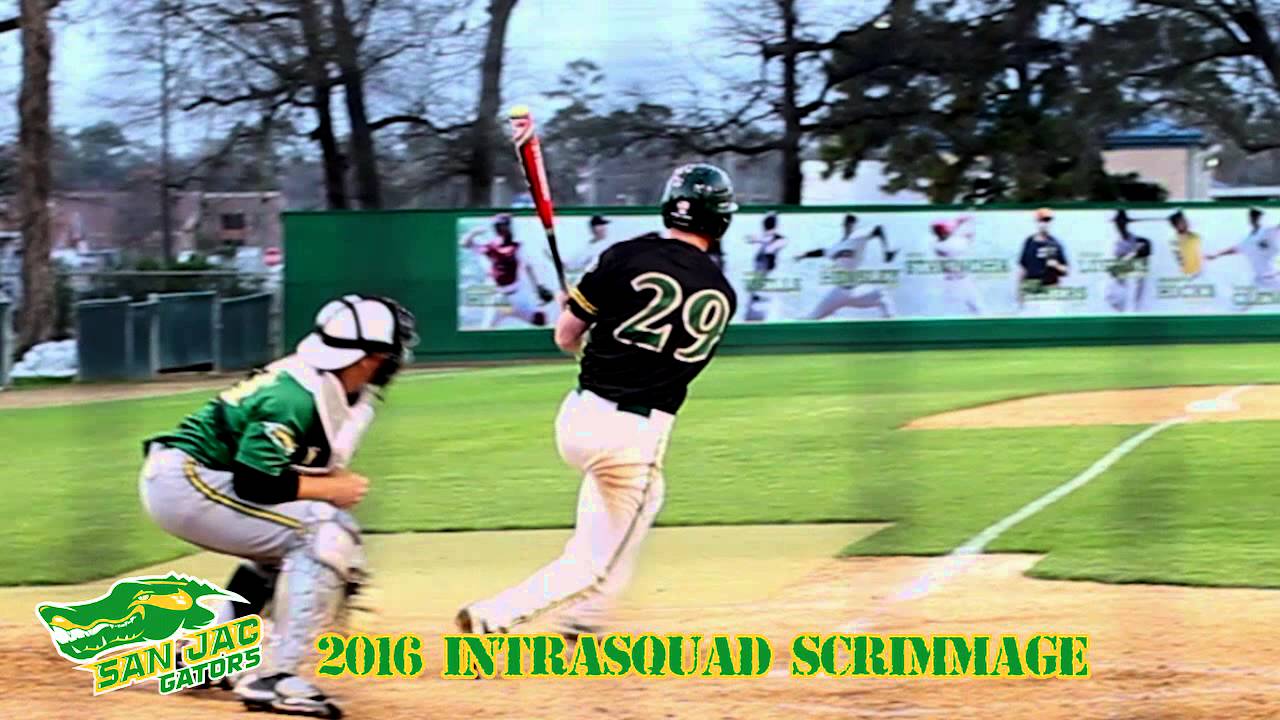 San Jacinto College Baseball Preseason Scrimmage - YouTube