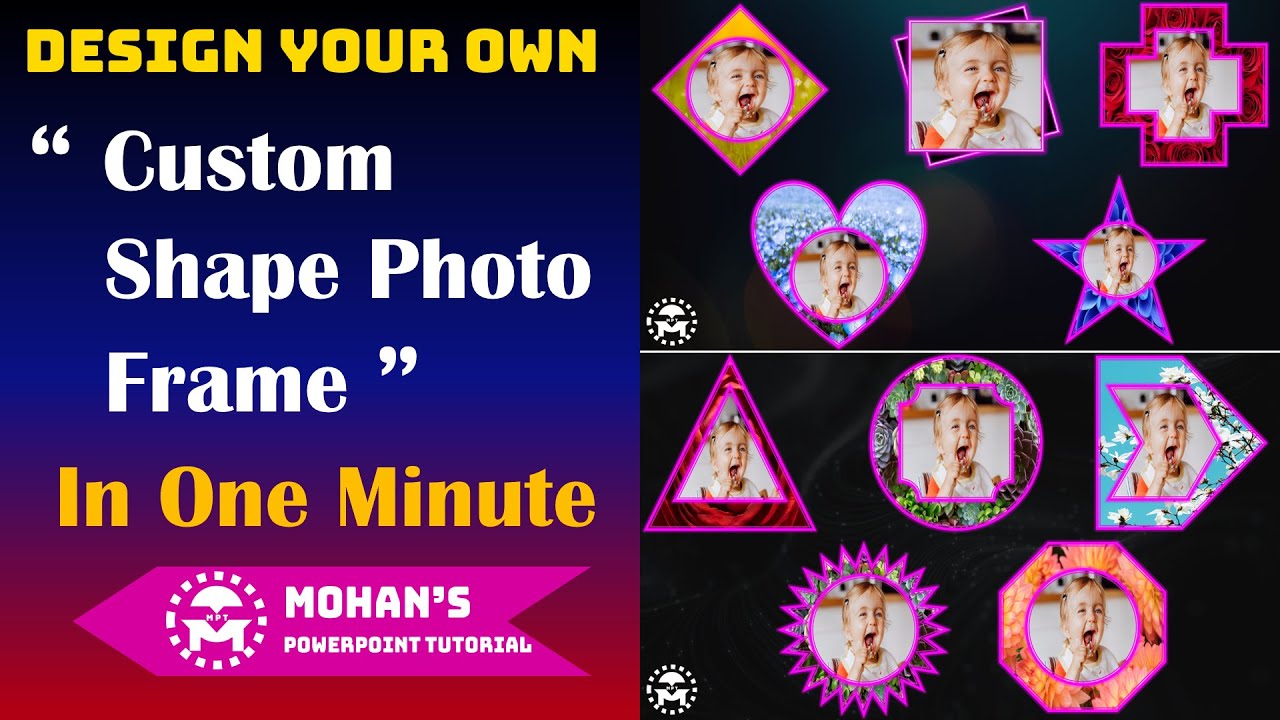 How To Design Custom Shape Photo Frame In PowerPoint Free Editable How To Design Custom Shape Photo Frame In PowerPoint Free Editable