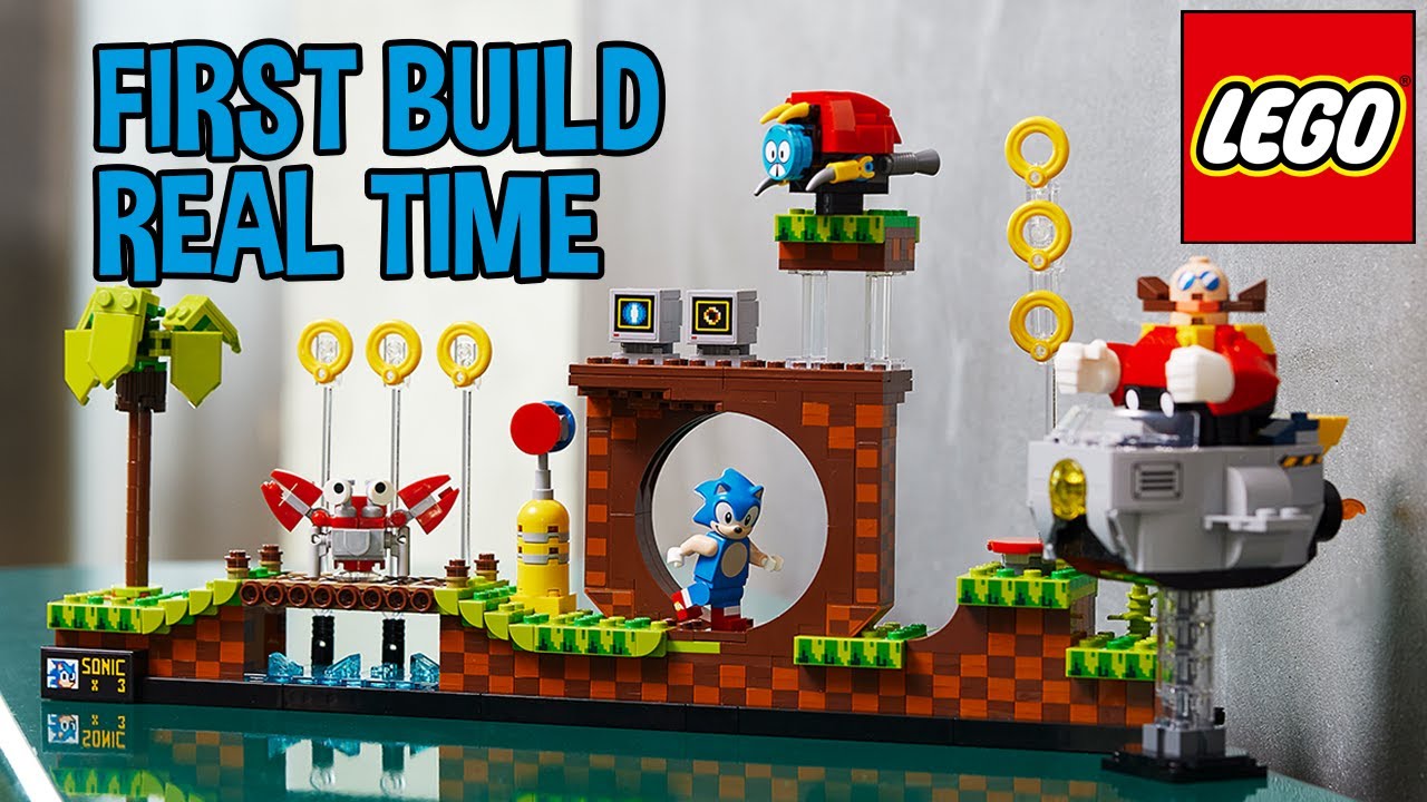 LEGO Sonic Green Hill Zone - First Time LEGO Build Full - YouTube