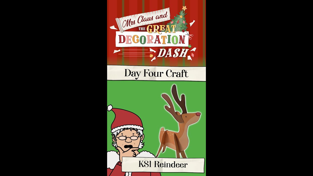 Santa's Reindeer Paper Craft KS1 | Teacher's Pet Advent 2024 - YouTube
