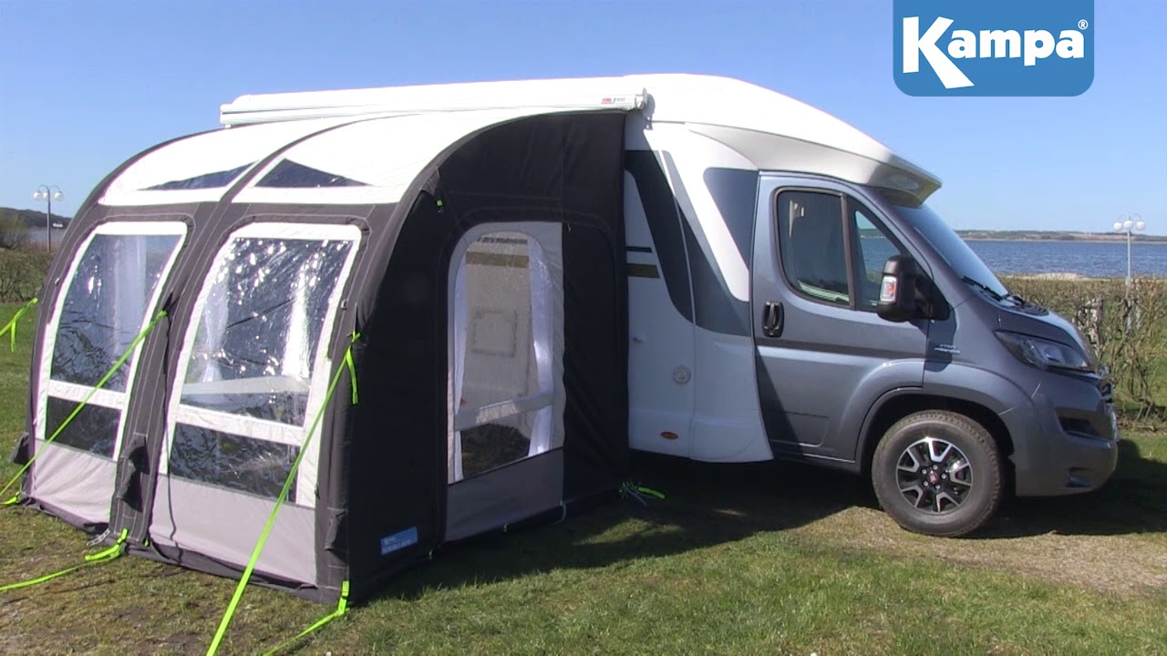 Kampa opblaasbare camper en bus tent Motor Rally AIR 260 - YouTube