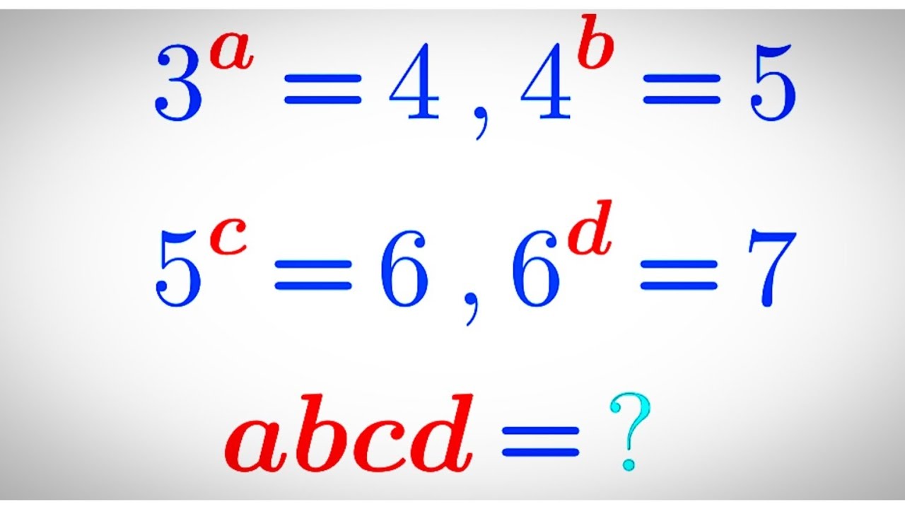 Détermine abcd ( le produit des trois réels) // Math olympiades - YouTube