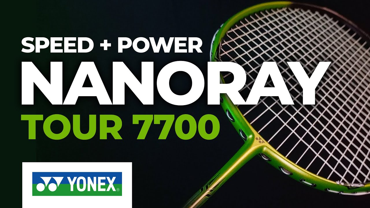 raket badminton speed power yonex nanoray tour 7700 made in japan - YouTube