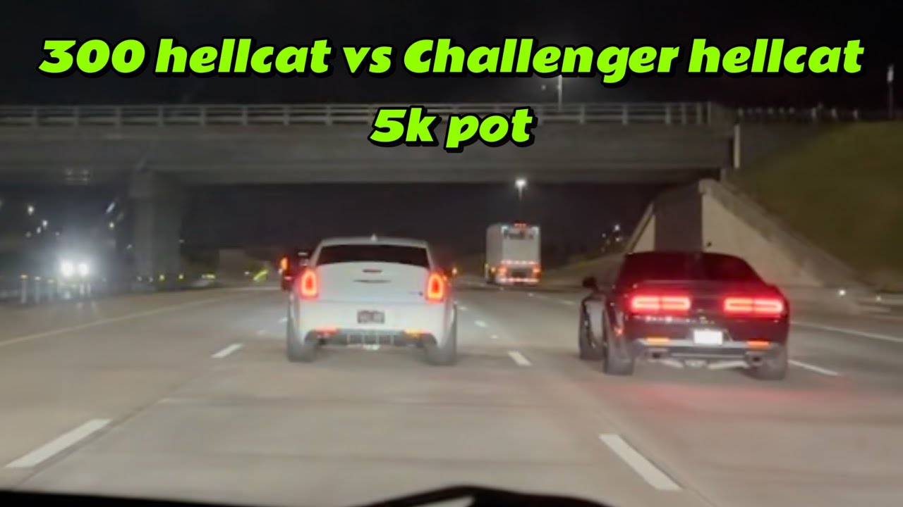 HELLCAT SWAP 300 VS HELLCAT CHALLENGER 5K POT - YouTube
