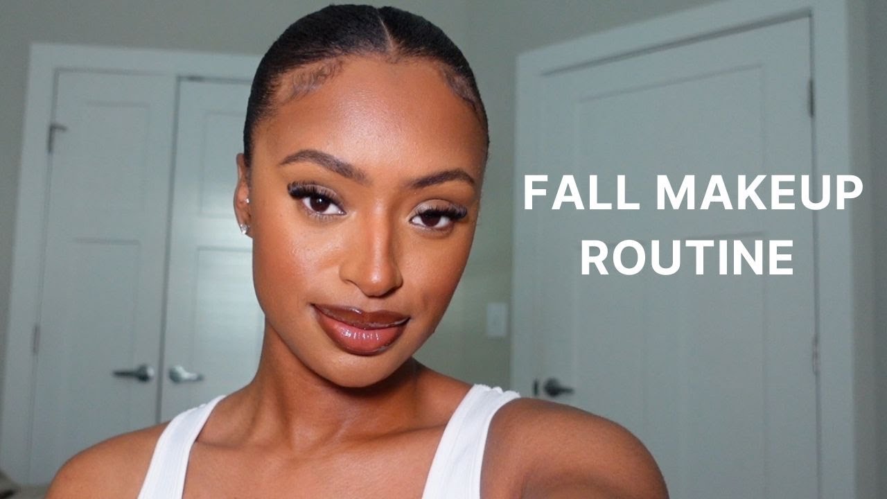 my everyday fall makeup routine | woc + black girl friendly - YouTube
