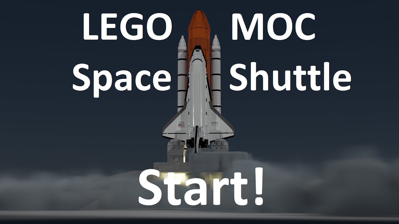 MOC LEGO Space Shuttle (start animation) - YouTube