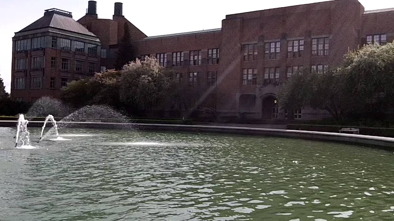 University of Washington Drumheller Fountain (Frosh Pond) - YouTube