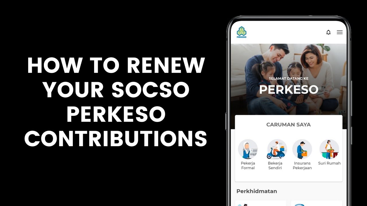 How to Renew Monthly or Annual PERKESO Contributions From Your Phone l ...