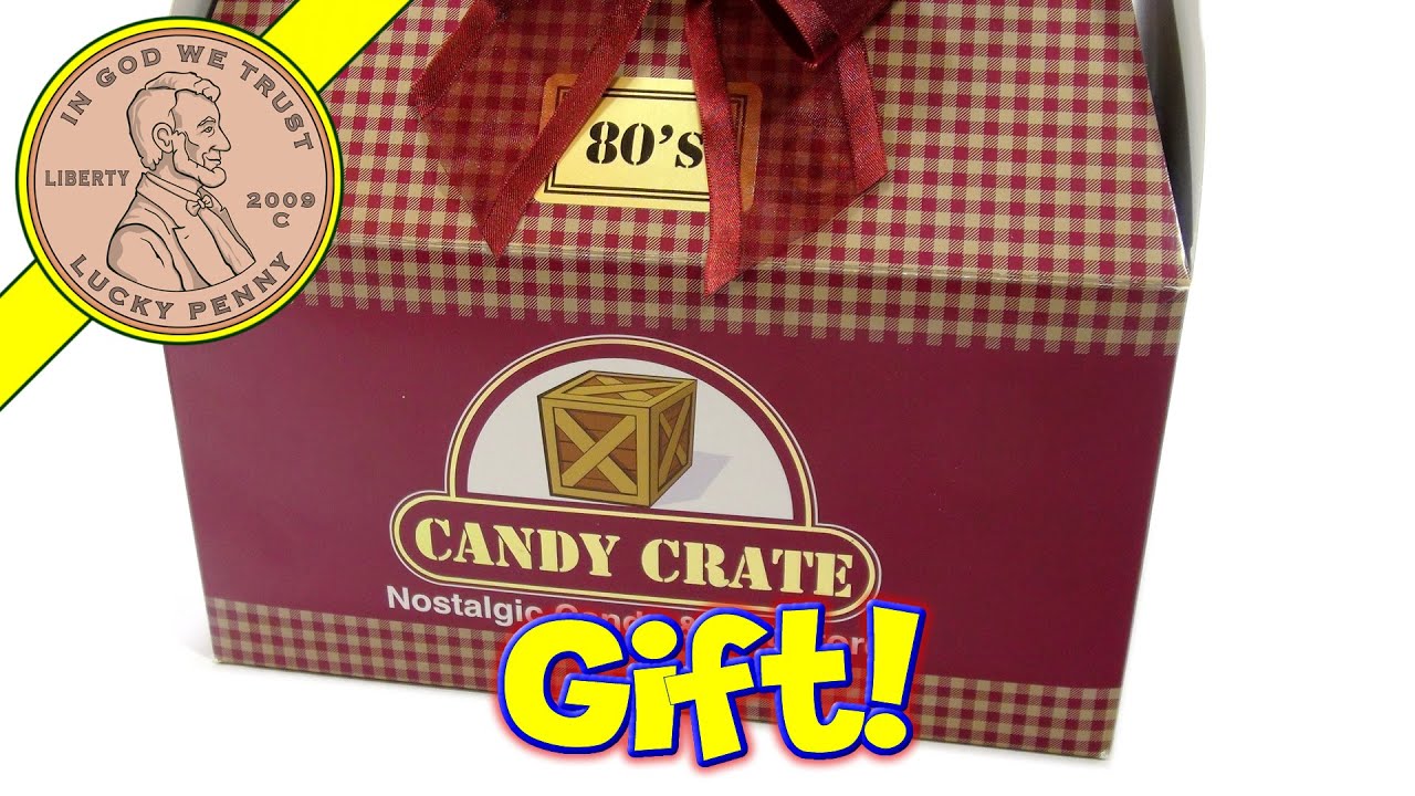Candy Crate Nostalgic 80's Gift Box - Wonka, Dubble Bubble, Jolly ...