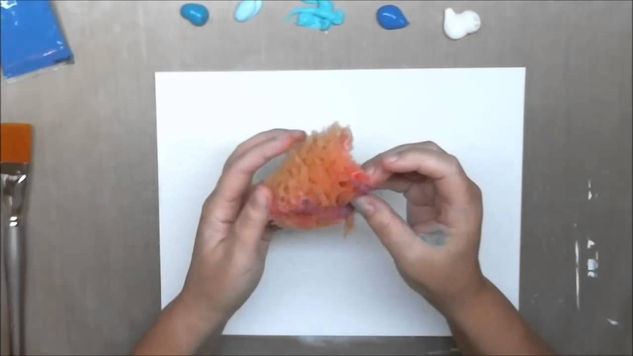 Technique Video - How to Make a Sponged / Mottled Acrylic Painting ...