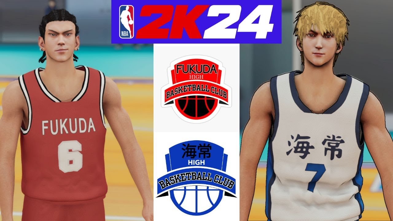 Kuroko no Basketball | Fukuda Sōgō vs Kaijō | NBA 2K24 Gameplay | #2k24 ...