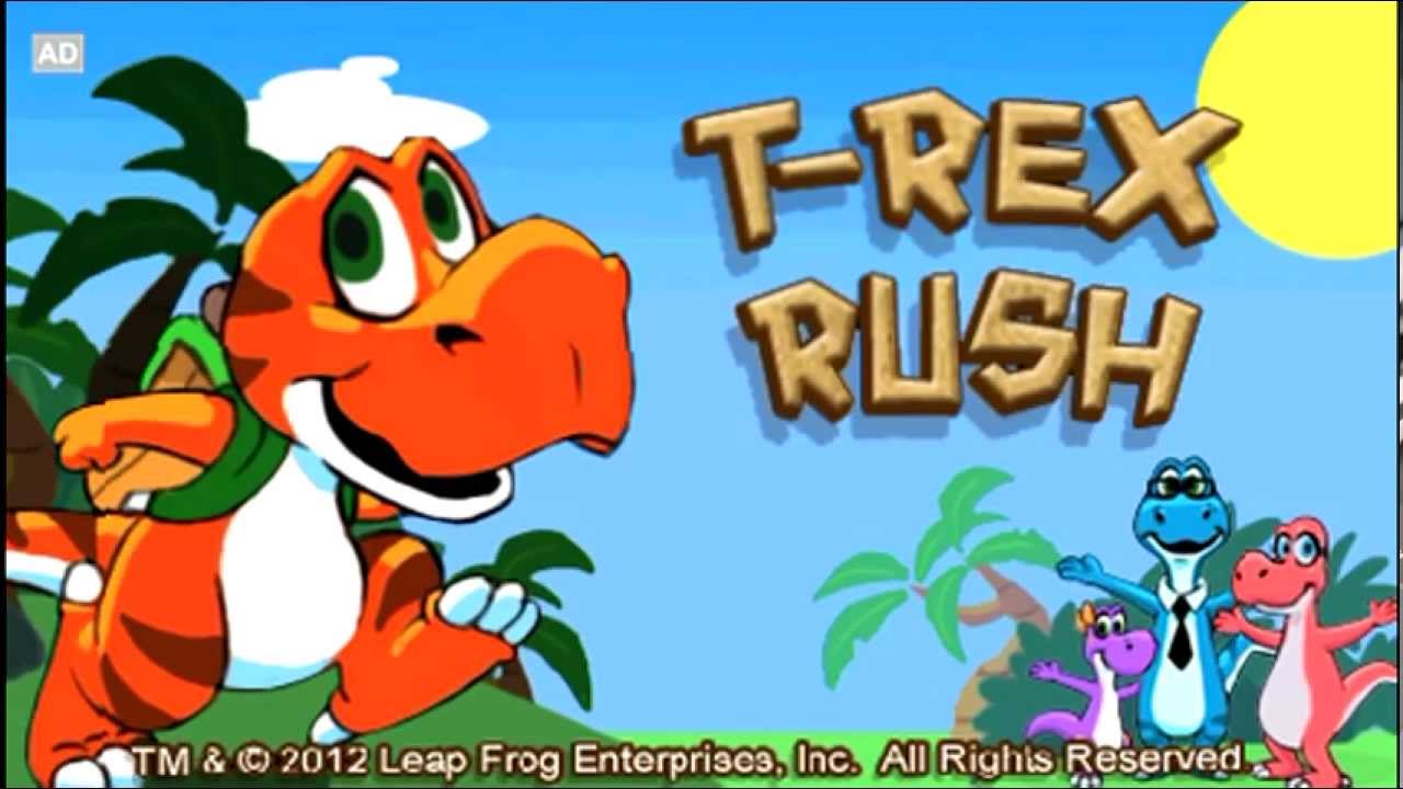 LeapFrog Explorer Game App Trailer - T-Rex Rush - YouTube