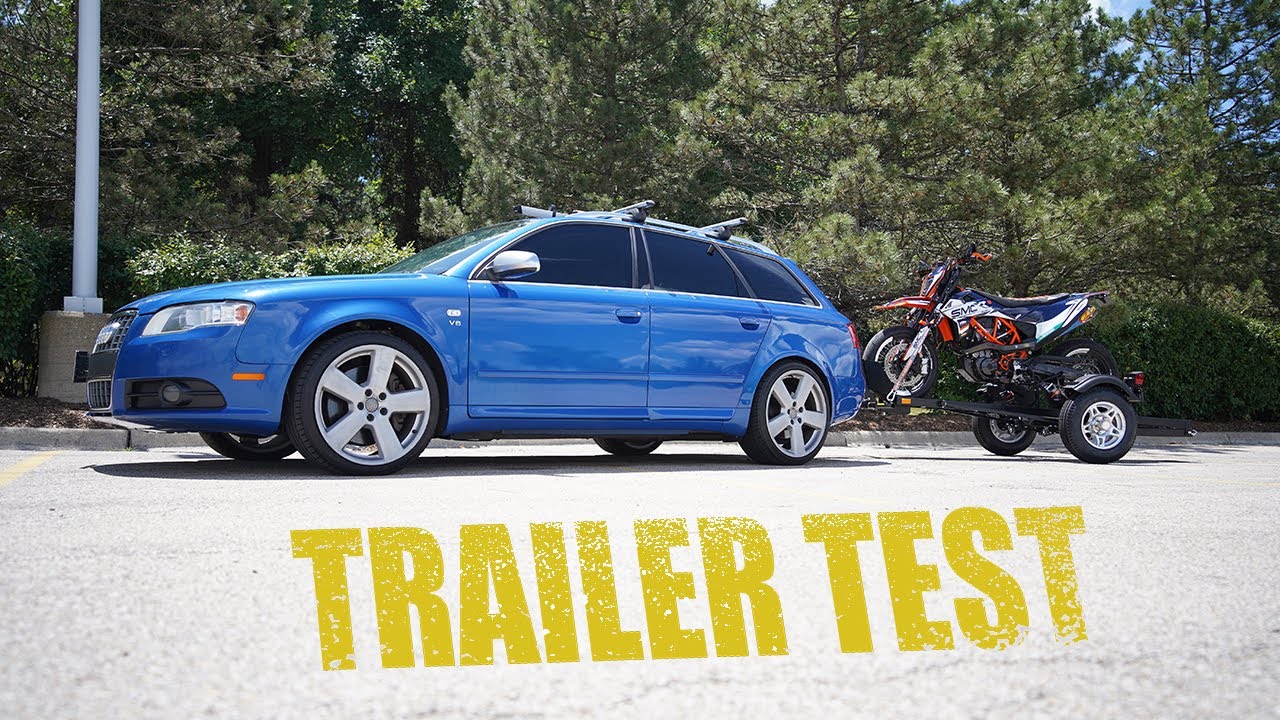 Road Test! Ace Folding Motorcycle Trailer + KTM 690 SMC R - YouTube