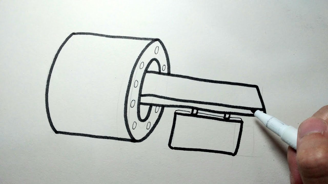 Cómo dibujar una máquina de rayos X/How to draw an X-ray machine - YouTube