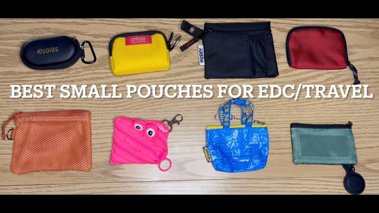 Best MICRO pouches for EDC/Travel (Ikea, Manhattan Portage, Muji, Chums ...