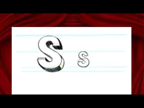 How to Draw 3D Letters S Uppercase S and Lowercase s in 90 Seconds ...