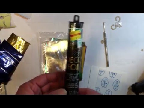 Tips on using Decorative Foil :) - YouTube