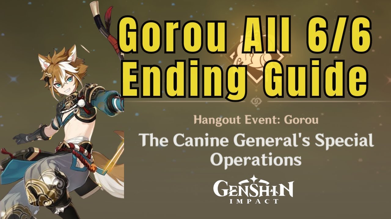 Gorou Hangout Event | Genshin Impact - YouTube