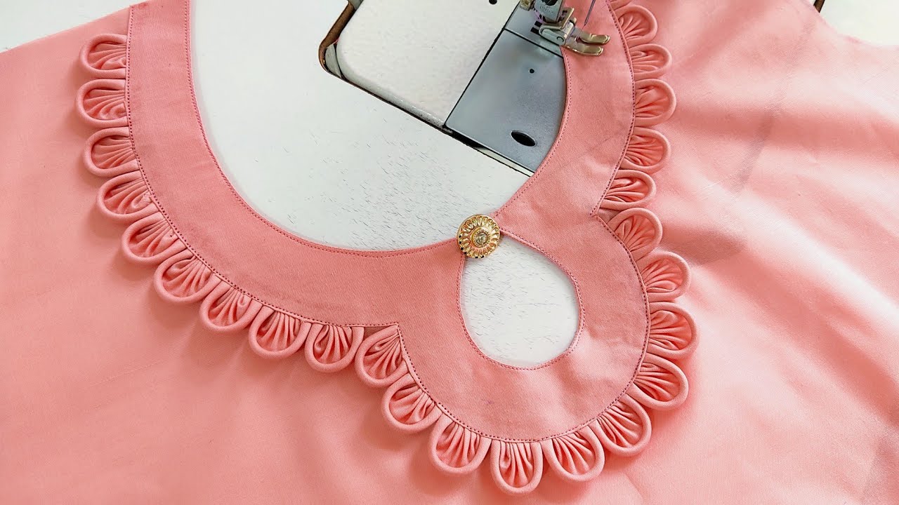 Very Beautiful kurti neck design|| kurti neck design cutting and ...