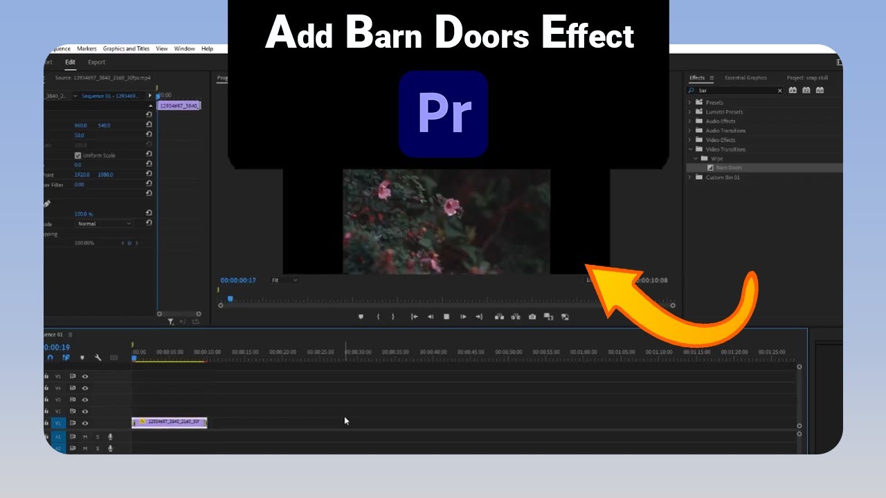 How to Add Barn Doors Effect on Premiere Pro [NEW] - YouTube