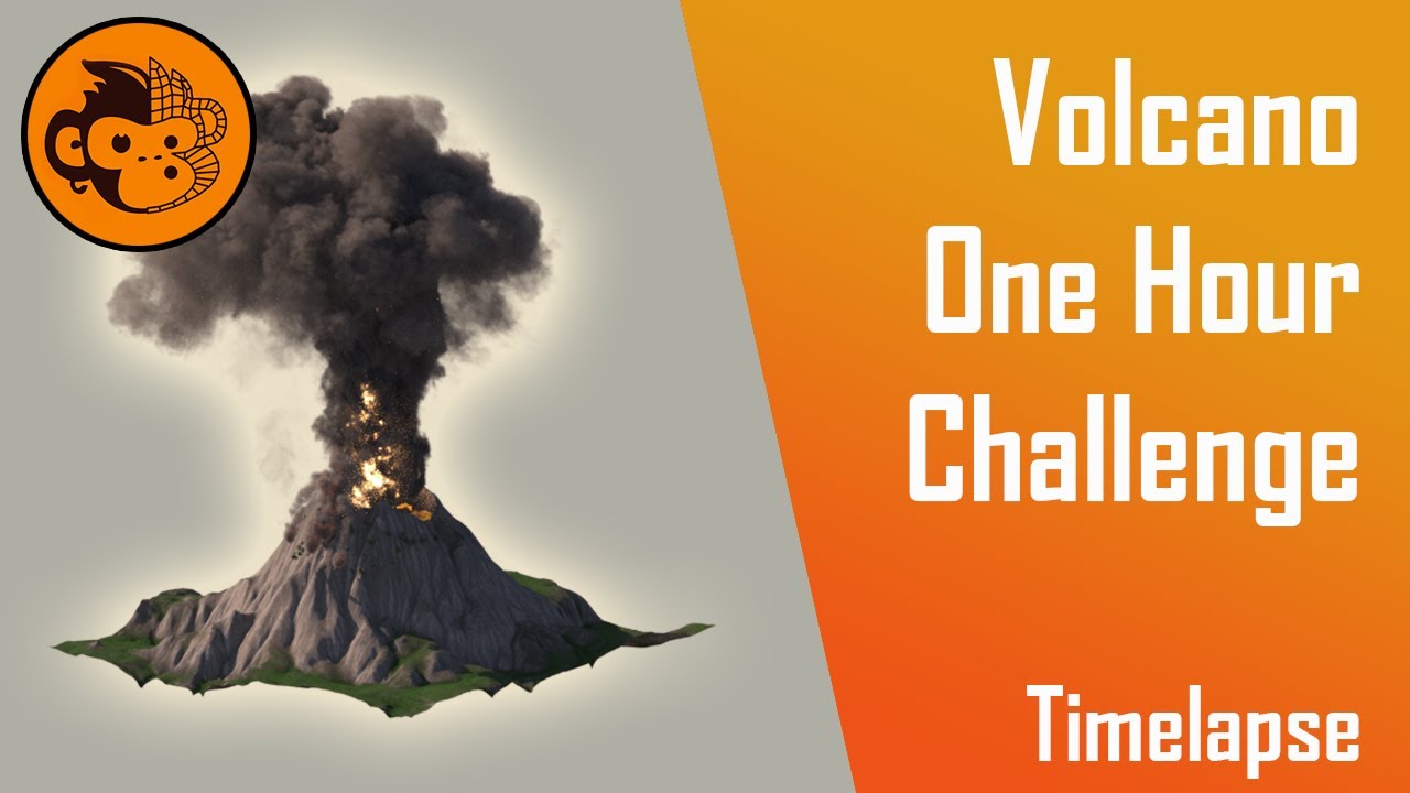 How to Make Animated Volcano - Timelapse - YouTube