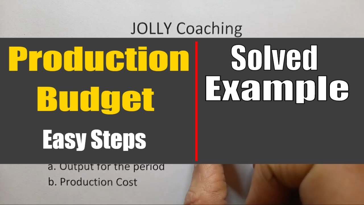 Easy Steps to Solve Production Budget Problems | Production Budget in ...
