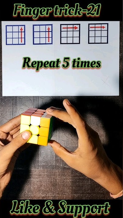 🔴| Finger trick -21 | Cuber from india | indian cuber | #cuberfromindia ...