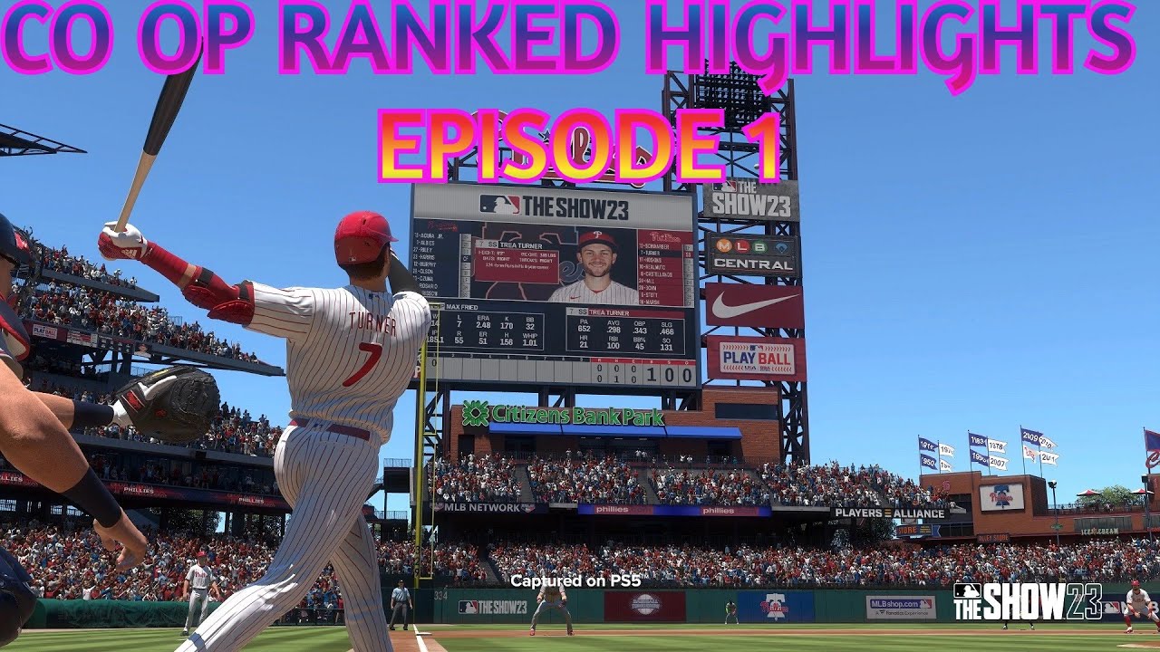 MLB THE SHOW 23 HIGHLIGHTS EPISODE 1 FROM OUR FIRST COUPLE CO OP RANKED ...