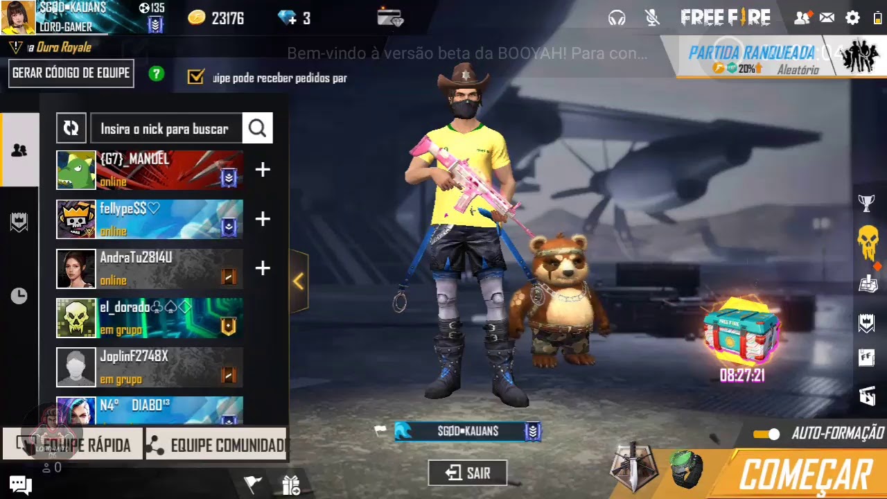 JOGANDO QUAD RANK COM OS ALEATORIOS - YouTube