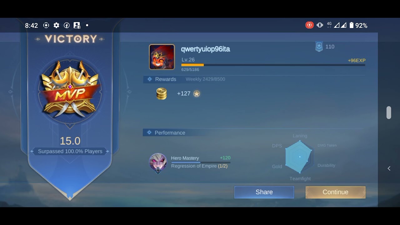 Another record Surpassed 100% players in MLBB (this is Classic mode not ...