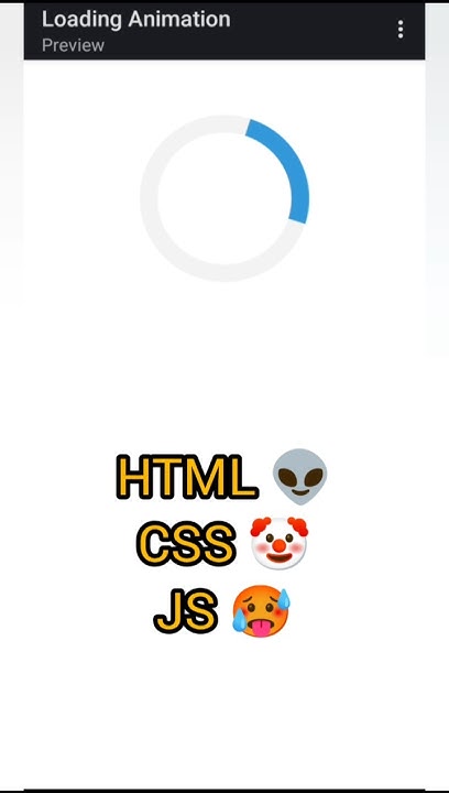 Loading Animation Html5cssjscoderprogramminghtmlwebdevelopment 