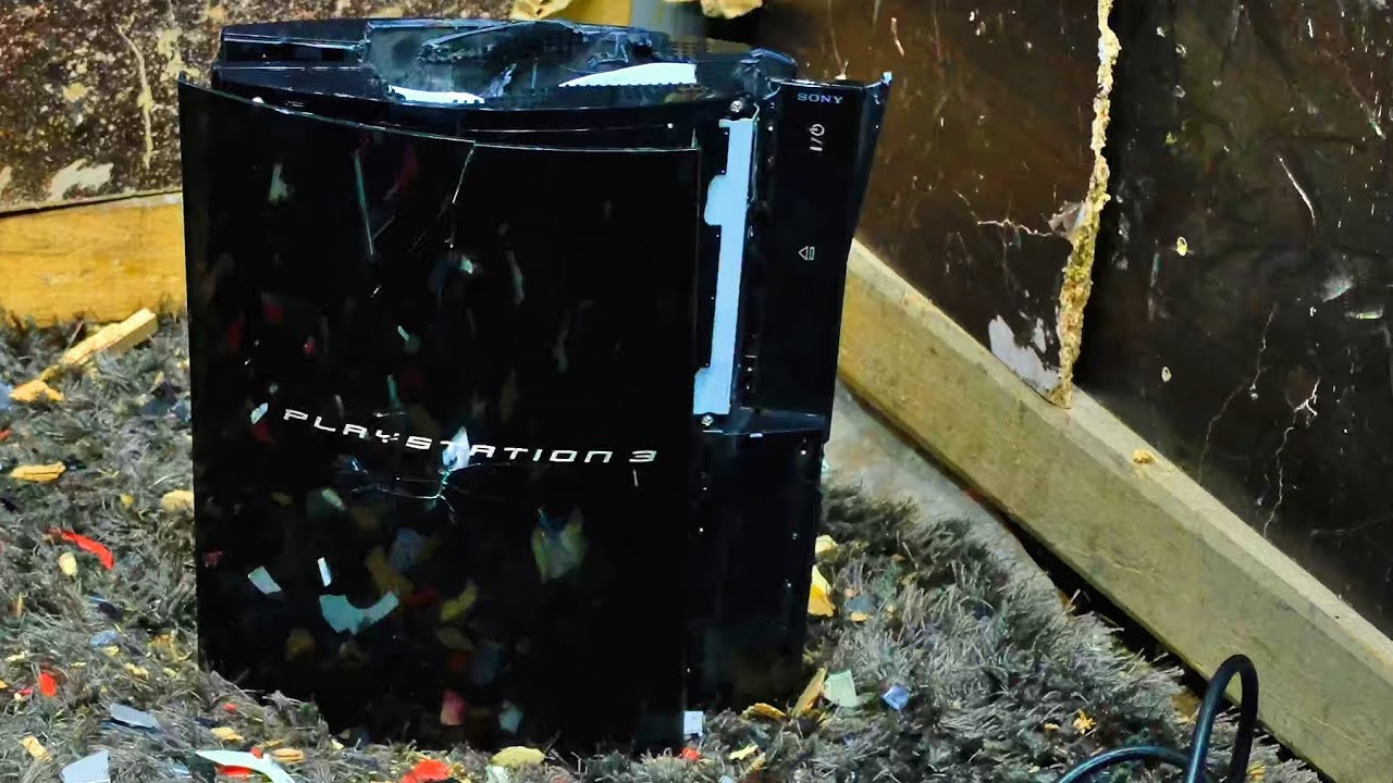 Smash Faulty Original Sony PlayStation 3 - YouTube