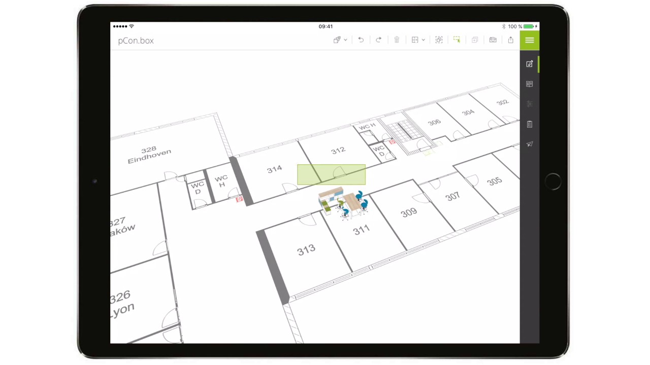 How to insert a floor plan in pCon.box - YouTube