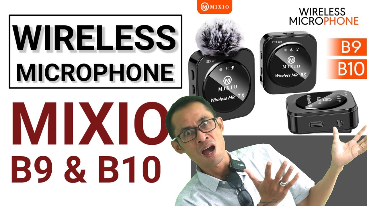 Microphone Wireless Mixio B9/B10 – Mic Wireless Untuk HP, Kamera ...
