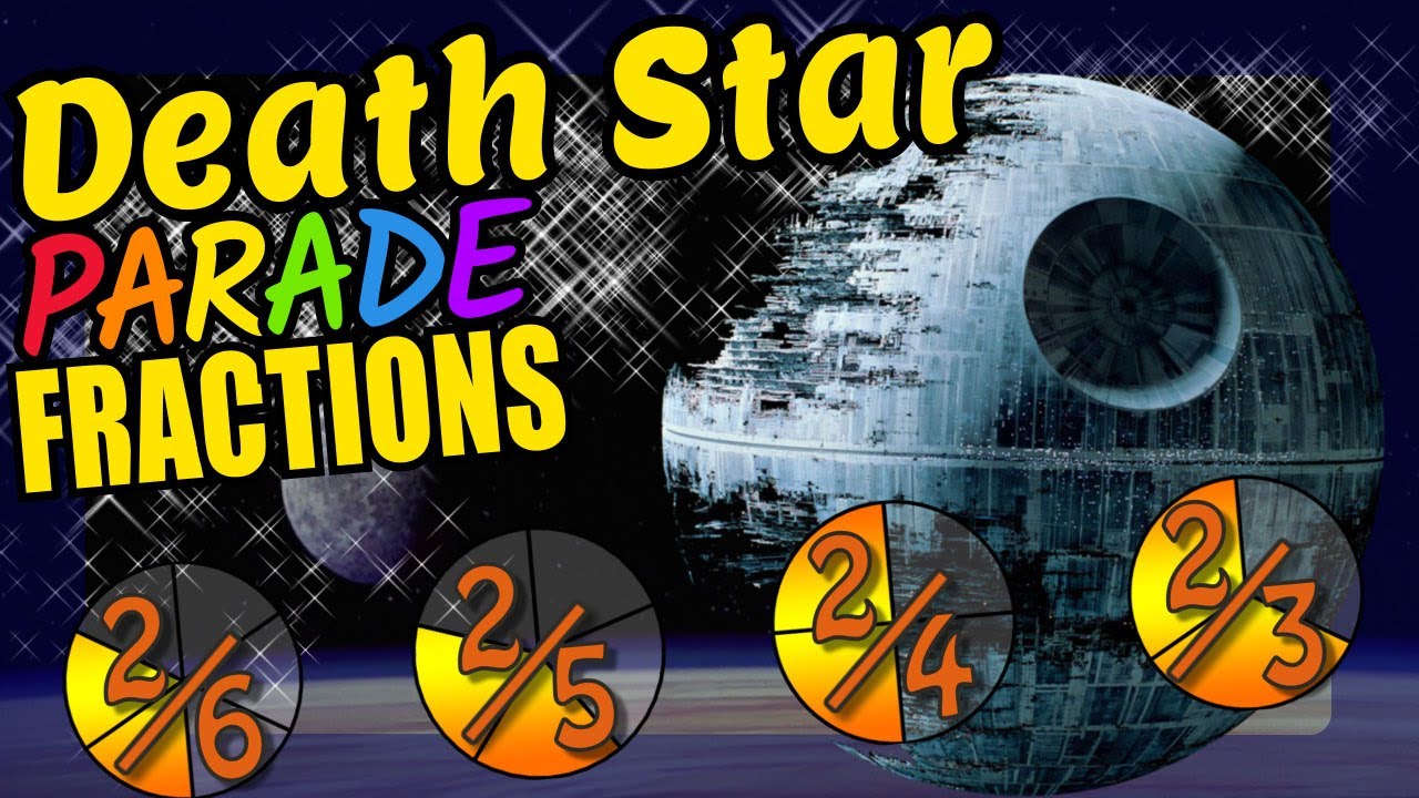 Star Wars Death Star Teaching Simple Fractions Educational Math Video ...