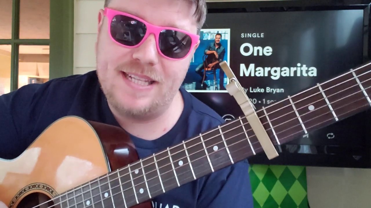 How to Play One Margarita Luke Bryan//easy guitar tutorial beginner ...