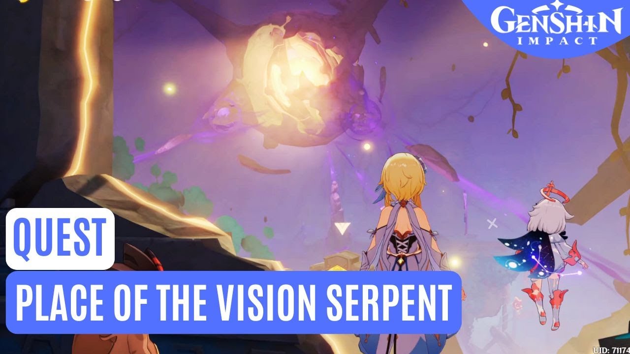 Place of the Vision Serpent Quest Genshin Impact - YouTube