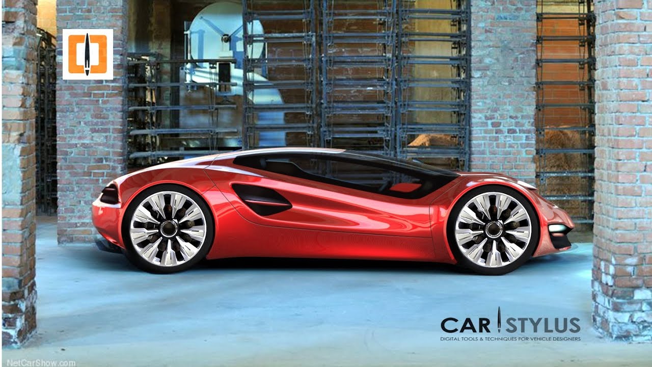 Modeling a concept car in Zbrush 4R6 - YouTube