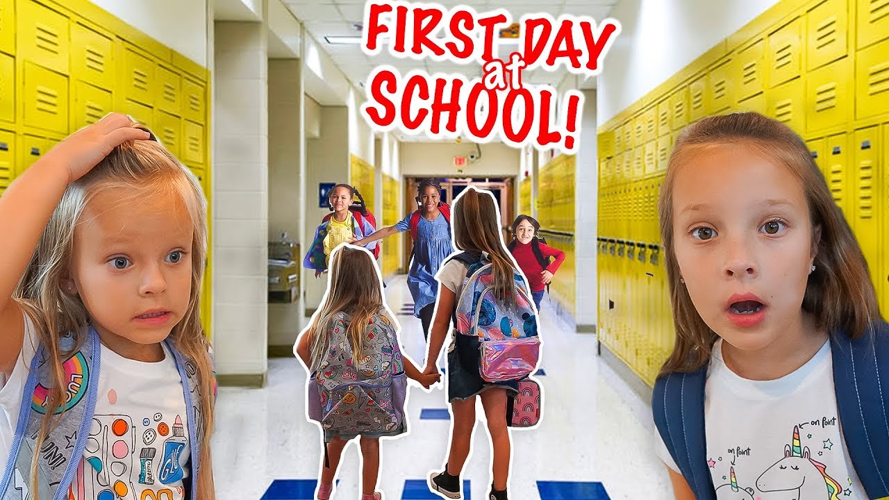 SISTERS FIRST DAY at NEW SCHOOL! ️ Back To School - YouTube